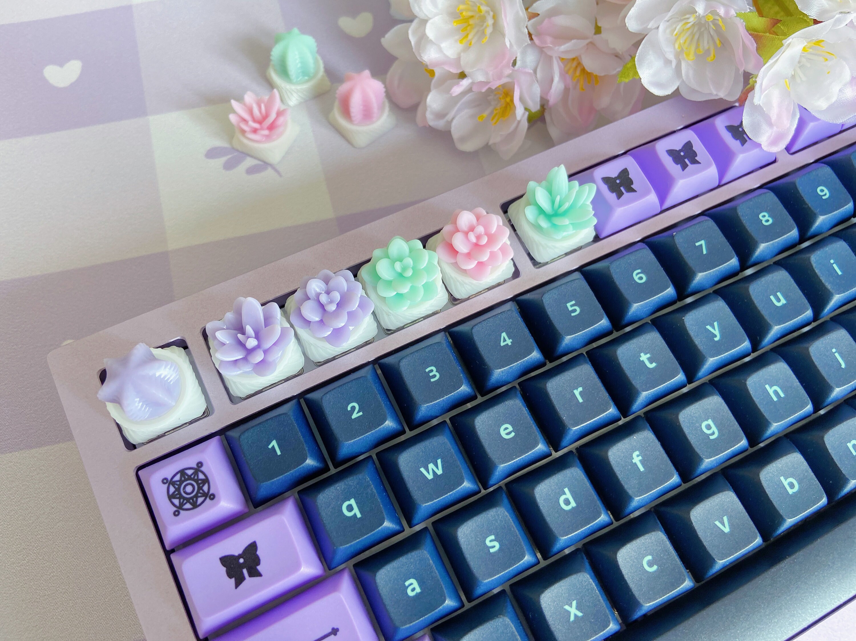 Succulent Plant Artisan Keycap Cherry MX Mechanical Gaming | Etsy