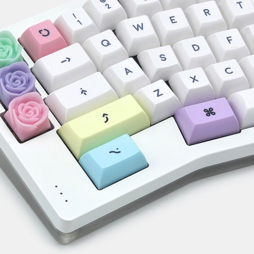Rose Pastel Flower Artisan Keycap Cherry MX Mechanical Gaming - Etsy