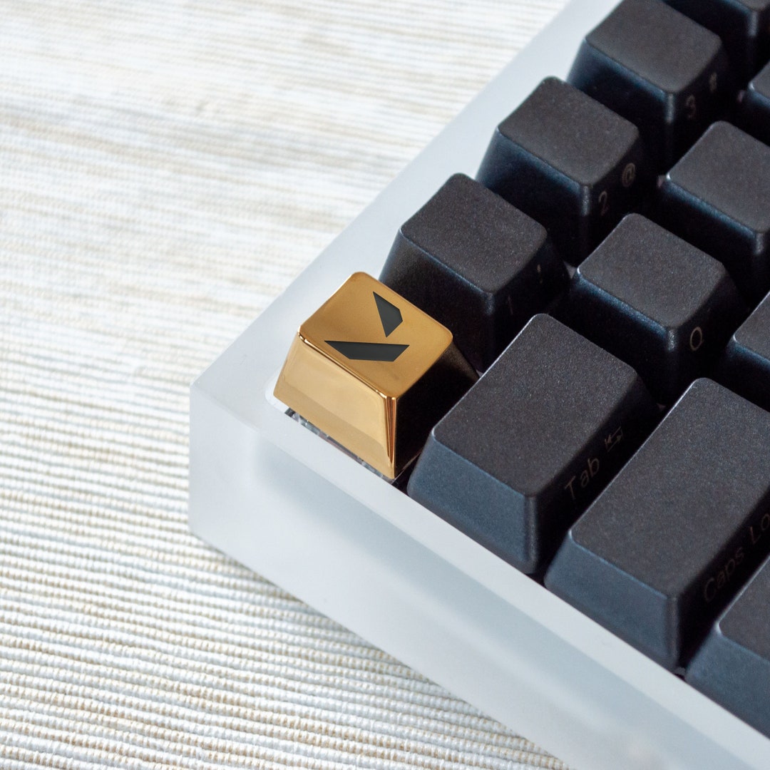 Valorant Engraved Solid Steel Artisan Gold Silver Metal Keycap Cherry ...
