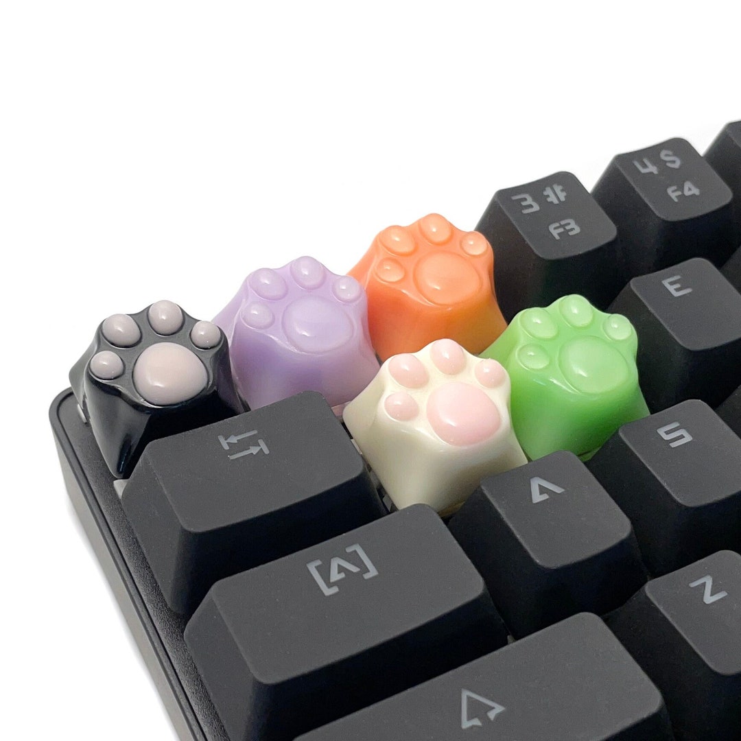 Cat Paw Kitty Artisan Keycap Cherry MX Mechanical Gaming Keyboards - Etsy