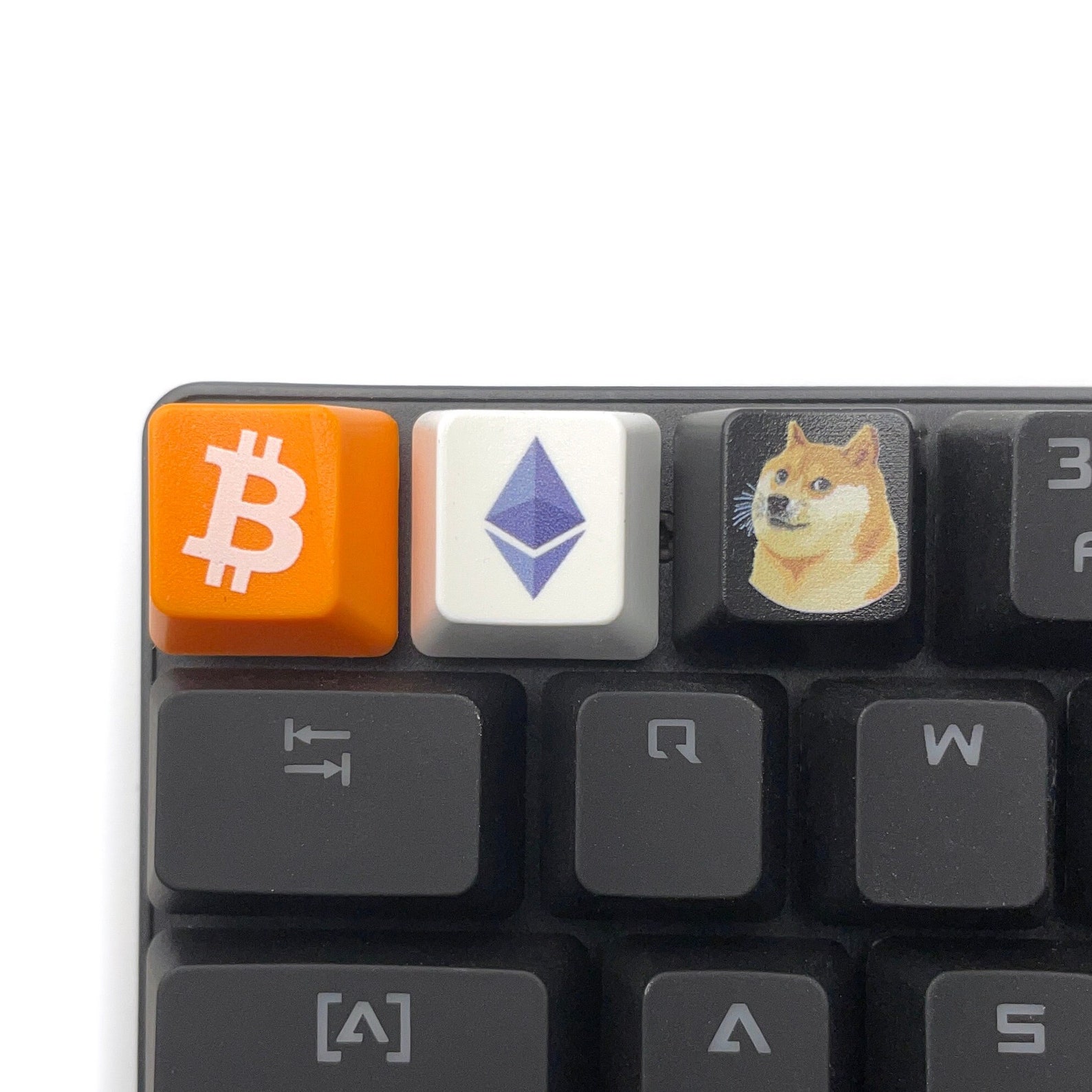 Crypto Artisan Keycap Bitcoin Ethereum Dogecoin Cherry MX | Etsy