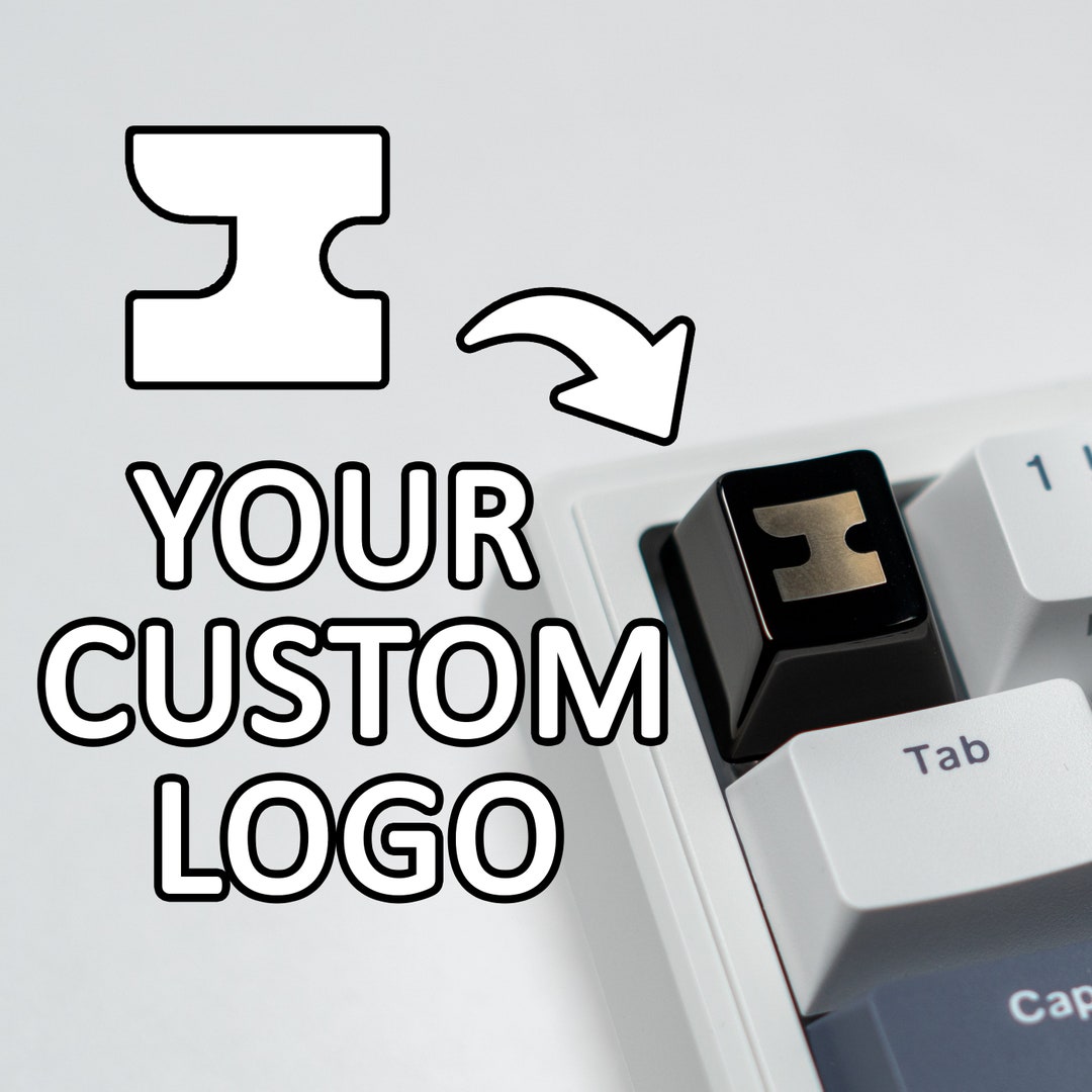 Custom Logo Solid Steel Artisan Gold Silver Personalized Metal Keycap ...