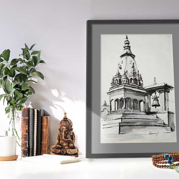 India Ink Painting - Etsy