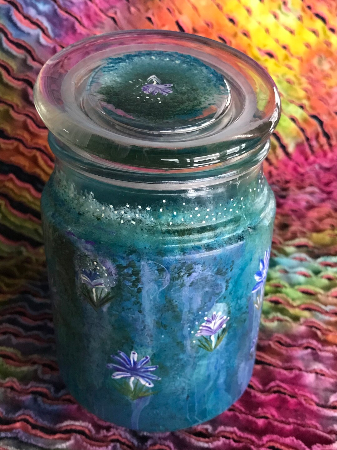 Hand-painted Storage Jars - Etsy