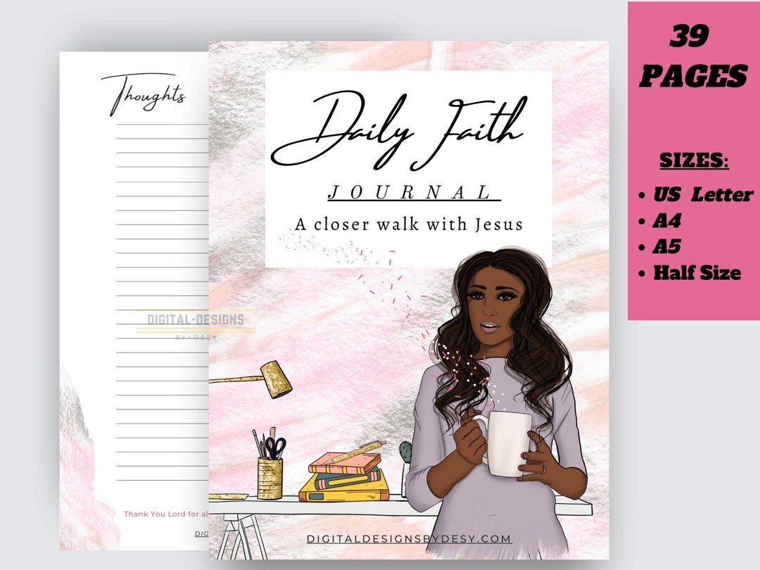 Daily Faith: 39-page Printable Scripture Journal - Strengthen Your ...