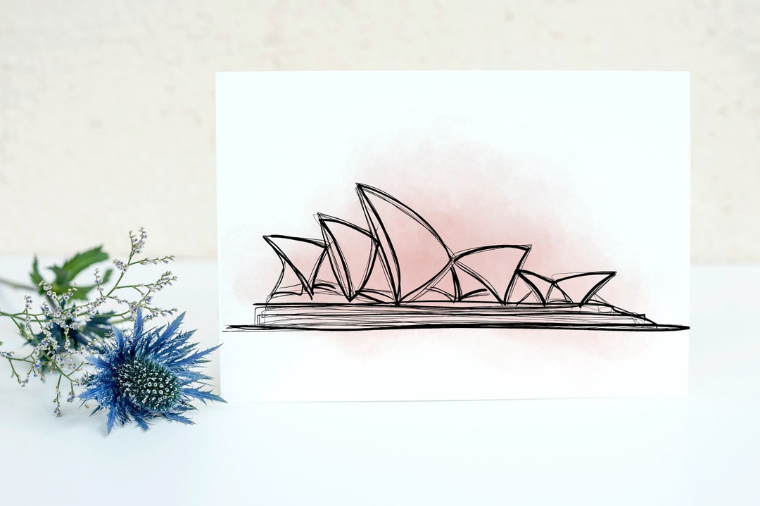 Sydney Opera House Art, Opera Wall Art, Minimalist Art, Modern ...