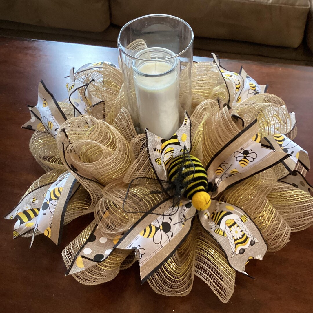 Spring Bee Centerpiece, Spring Table Decor, Bee Hive Decor, Summer ...