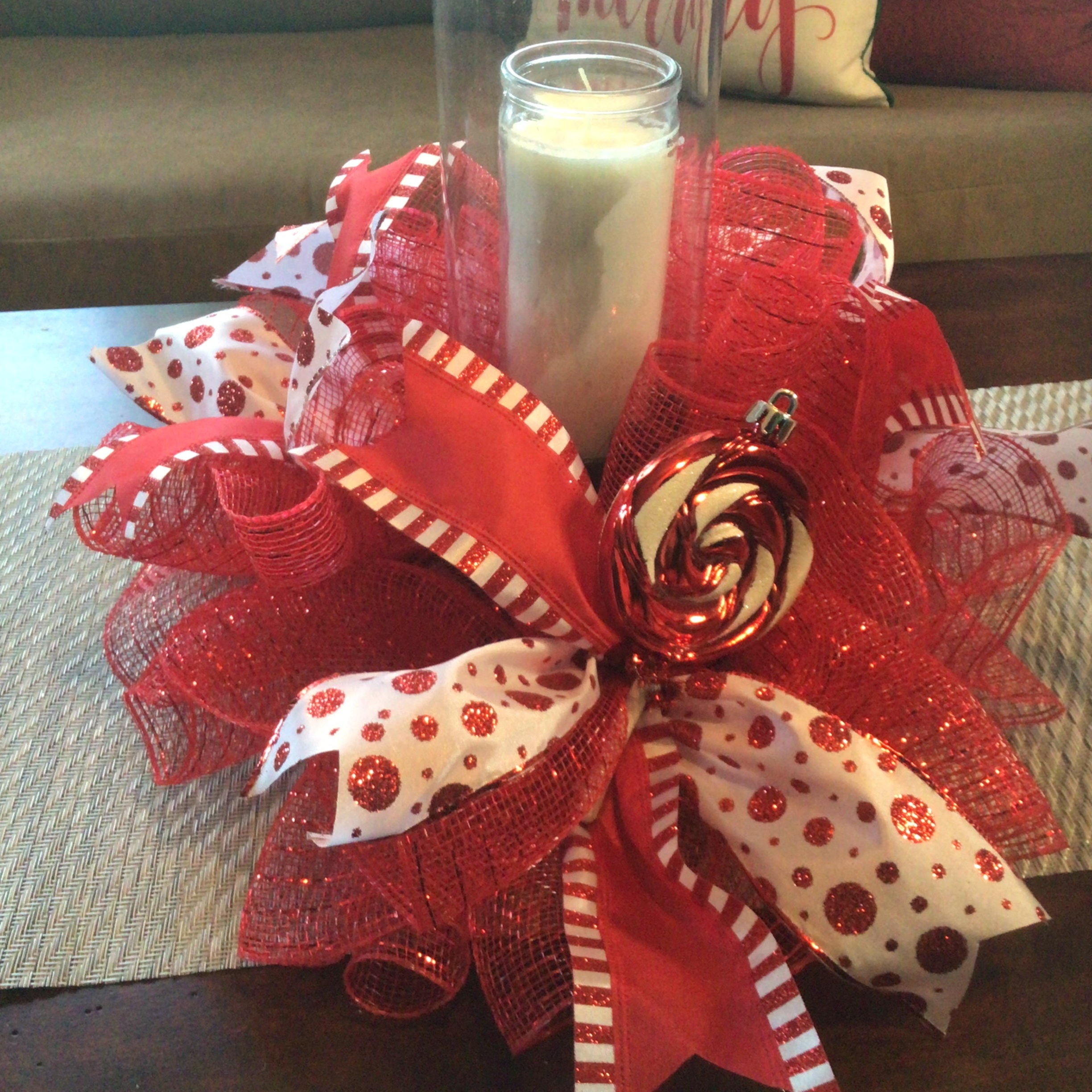 Deco Mesh Ribbon Centerpieces Ideas