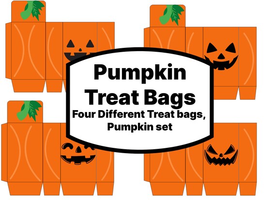 Printable Instant Download Pumpkin Treat Bags 3x5 1 1/2 Inch - Etsy
