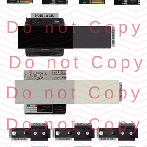 Horror Vintage VHS 1:12 or 1 6 Scale Dollhouse/diorama/miniature ...