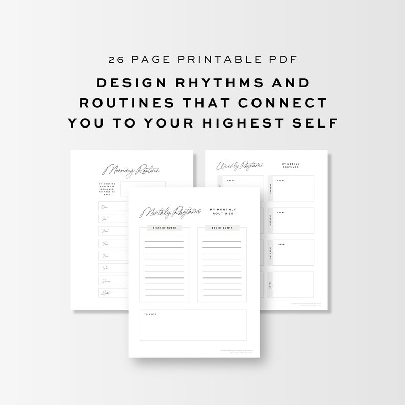Goal Setting Inspirational Printable Planner Self Care Planner ...
