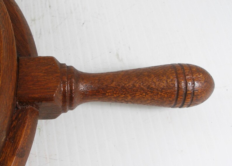 Antique Mahogany Helm Ship Wheel 17.5" , 1970's. Nautical Gift - Etsy