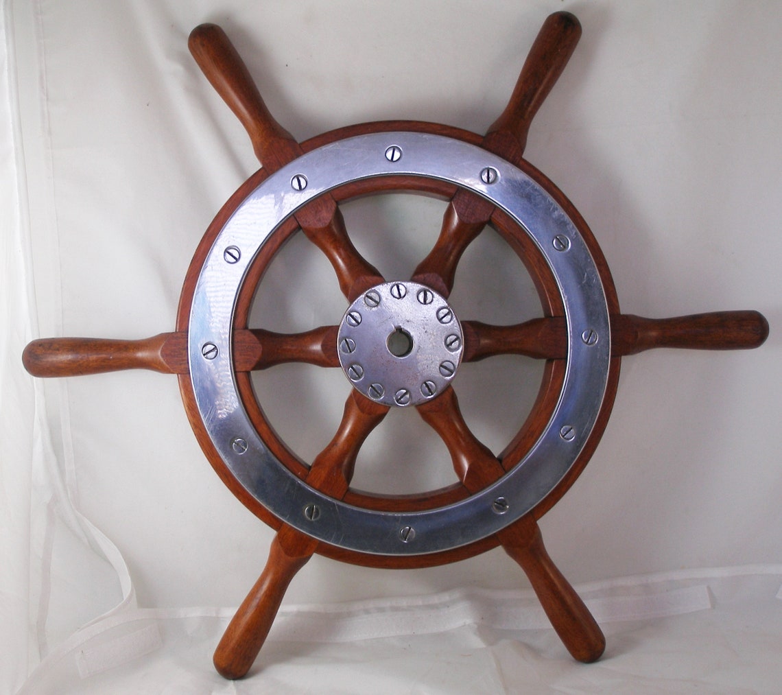 Antique salvaged Helm Wheel Ship wheel 23 custom | Etsy
