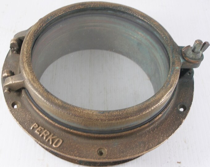 Antique, Perko #6 Bronze Porthole, Nautical Gift, Nautical Decor - Etsy