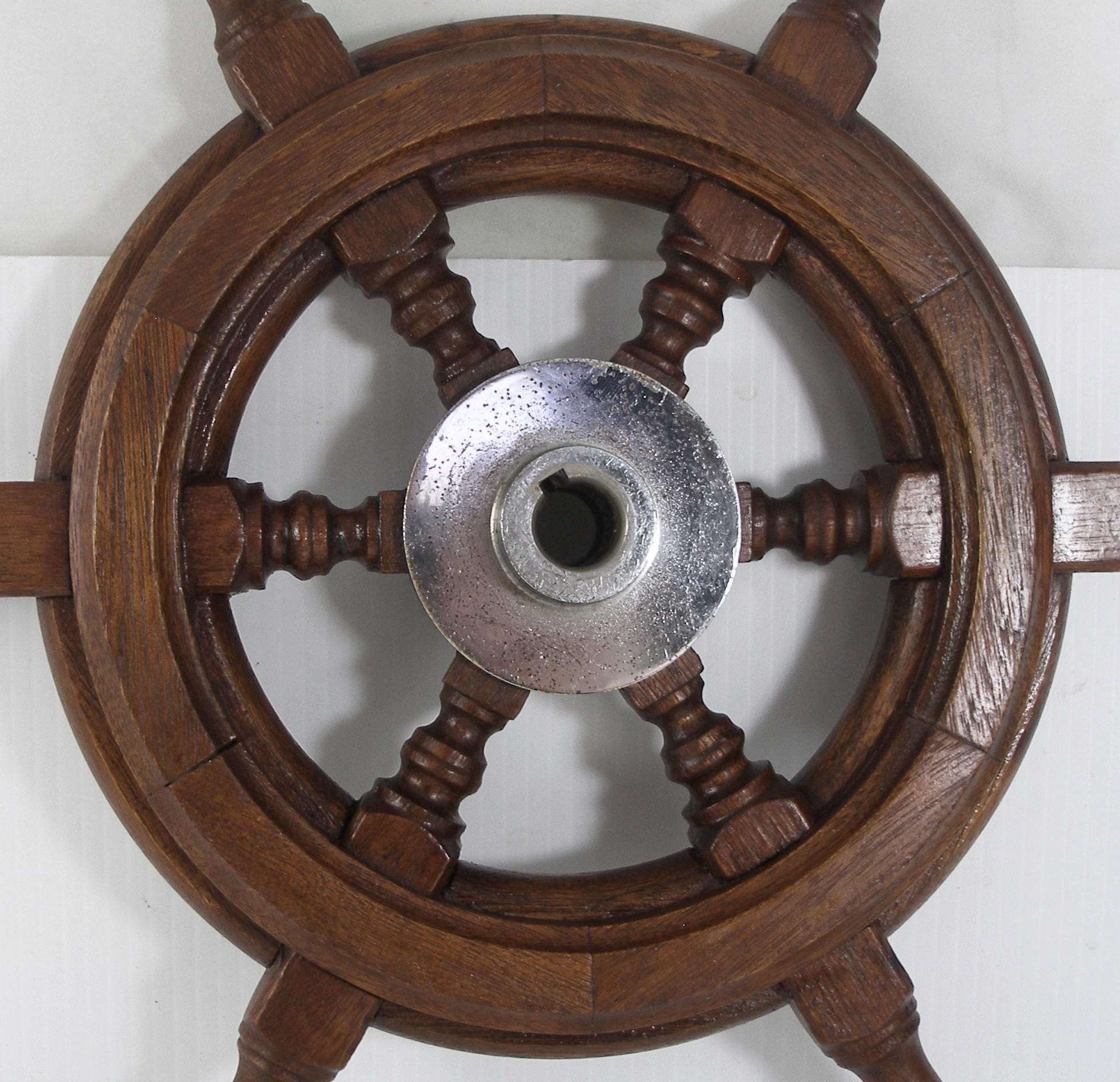Antique Mahogany Helm Ship Wheel 17.5" , 1970's. Nautical Gift - Etsy