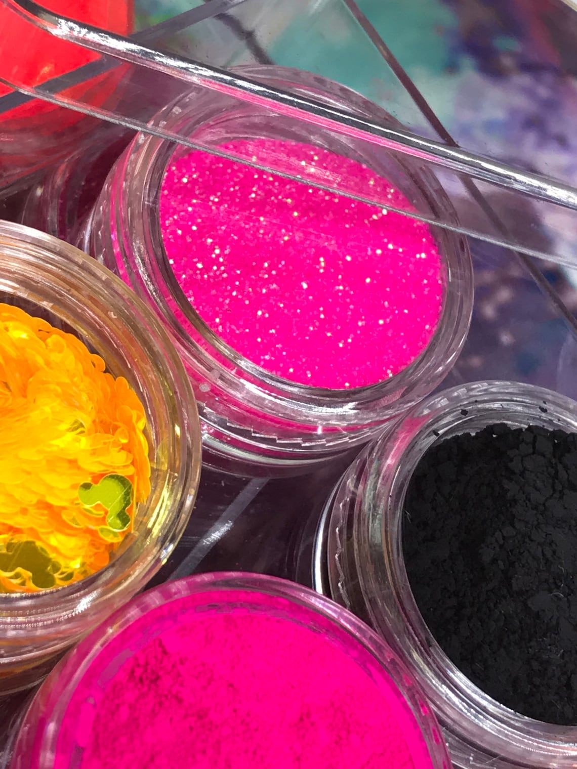 Neon Bright Matte Eyeshadow Palette Pigment VEGAN Mica | Etsy