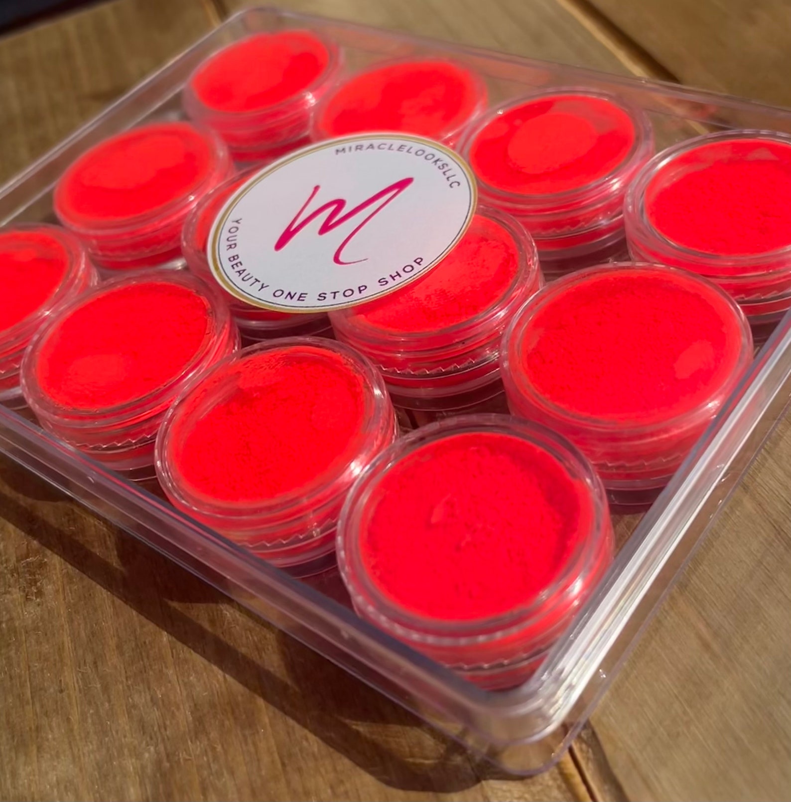 SUPER BRIGHT UV Glow Neon Red Eyeshadow Palette - Etsy