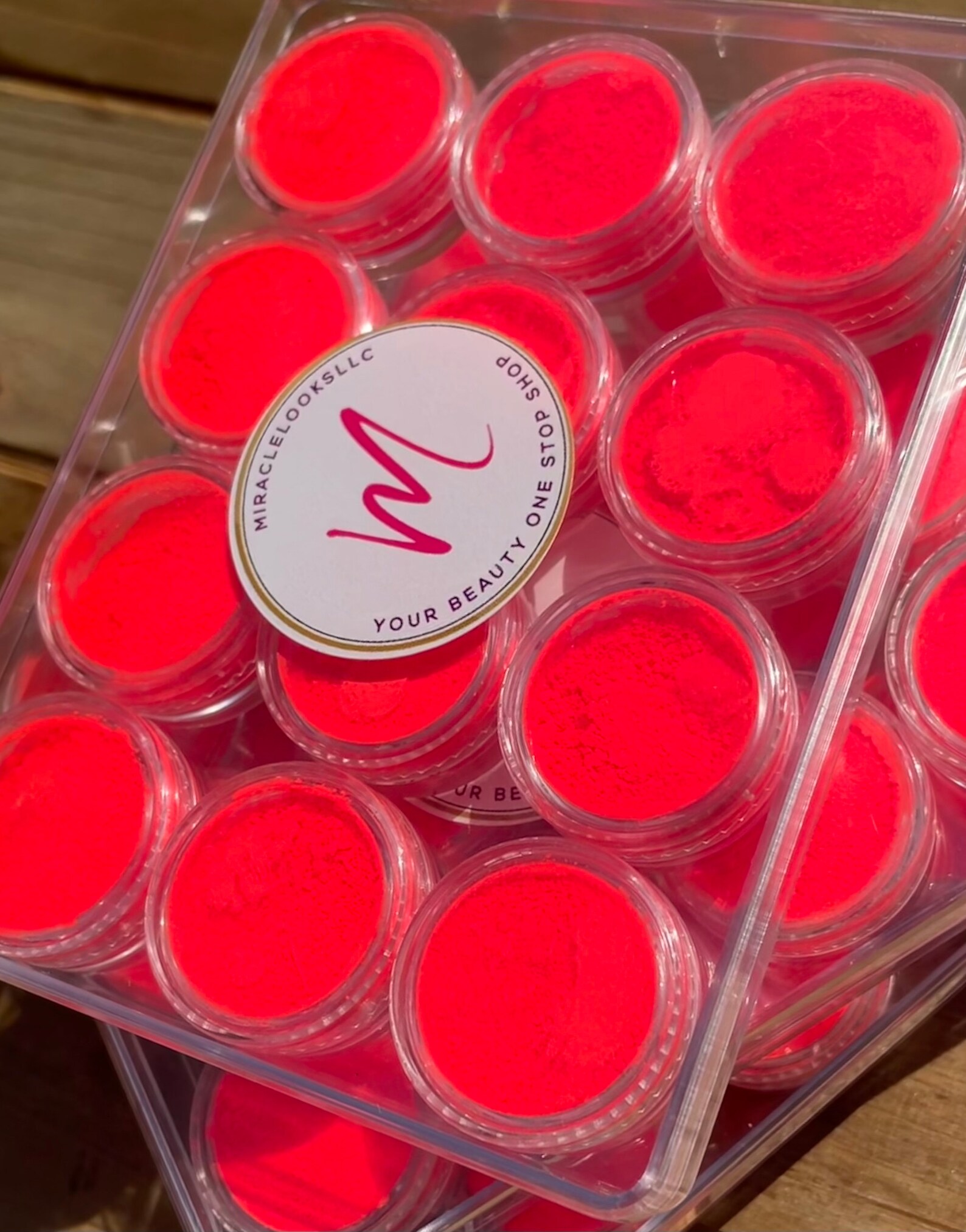 SUPER BRIGHT UV Glow Neon Red Eyeshadow Palette - Etsy
