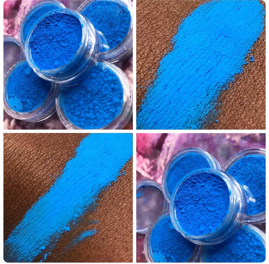 Vibrant BRIGHT Neon BLUE UV Glow in the Dark High Pigmented Single ...