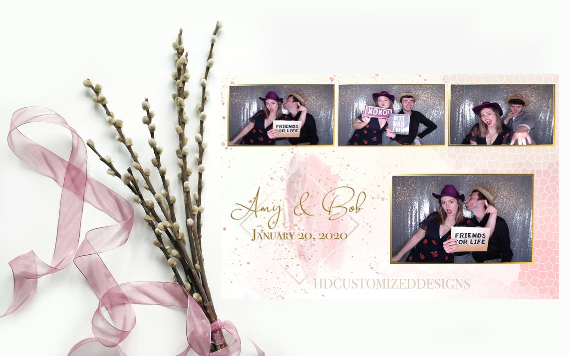 EDITABLE Photo Booth Template, Photo Booth Template, Customized Photo ...