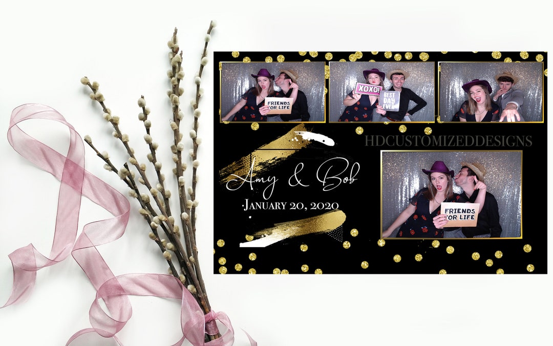 EDITABLE Photo Booth Template, Photo Booth Template, Customized Photo ...