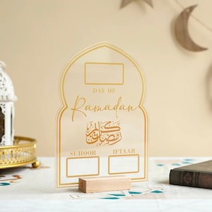 Day of Ramadan Sign, Ramadan Tracker, Ramadan Suhoor, Iftar Timing ...