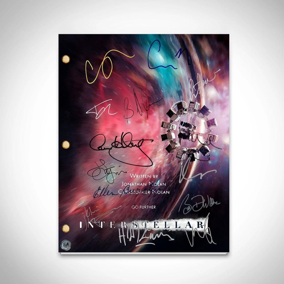 Interstellar Script Limited Signature Edition - Etsy