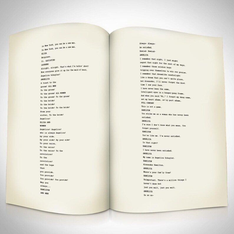 Hamilton Musical Script Limited Signature Edition Custom Frame - Etsy