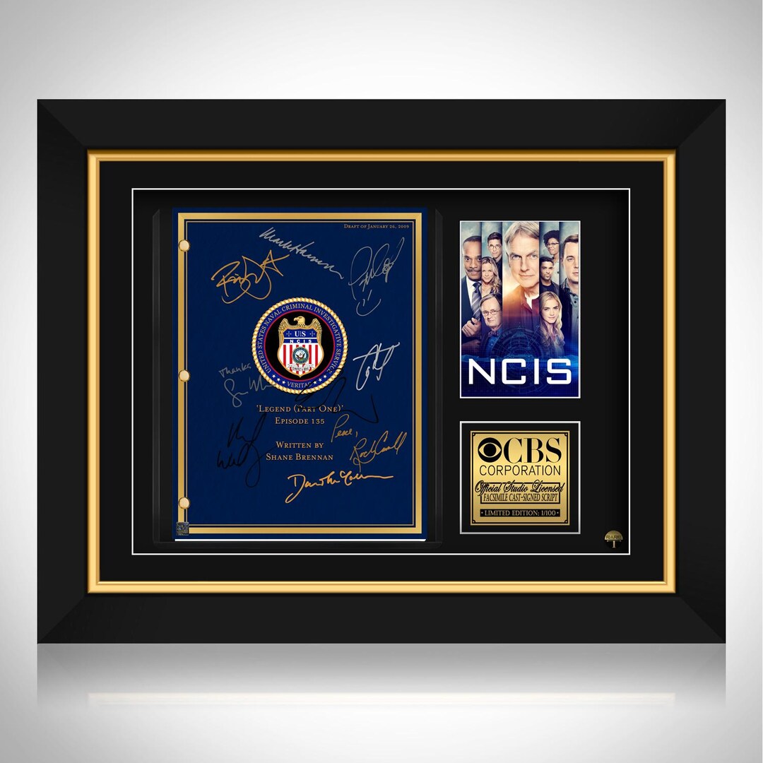 NCIS Script Limited Signature Edition Custom Frame - Etsy