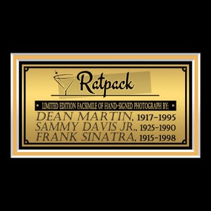 Rat Pack Trio Photo Limited Signature Edition Custom Frame - Etsy