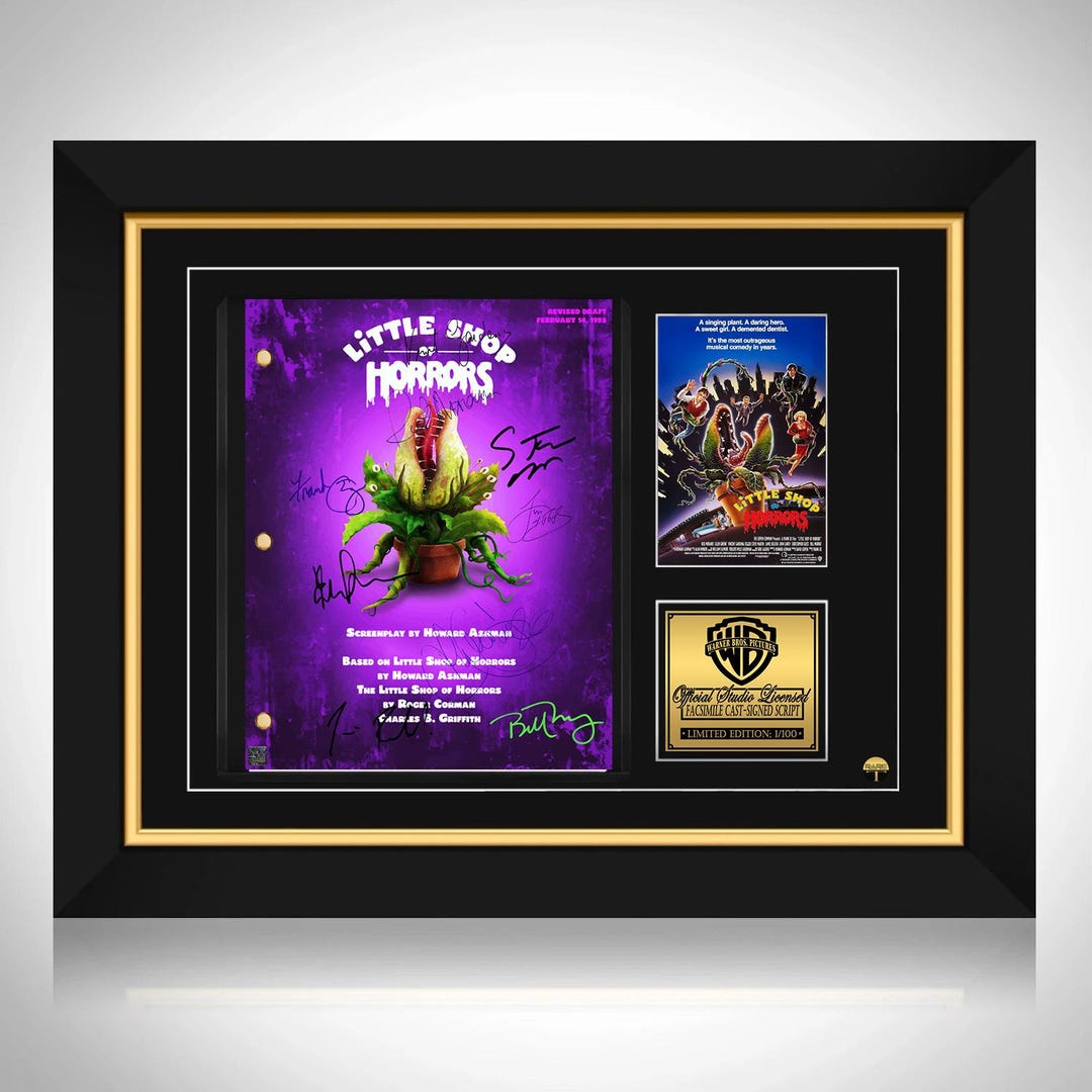 Little Shop of Horrors Script Limited Signature Edition Custom Frame - Etsy