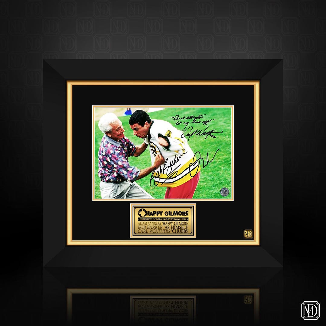 Happy Gilmore Bob Barker & Happy Fight Photo Limited Signature Edition Custom Frame - Etsy