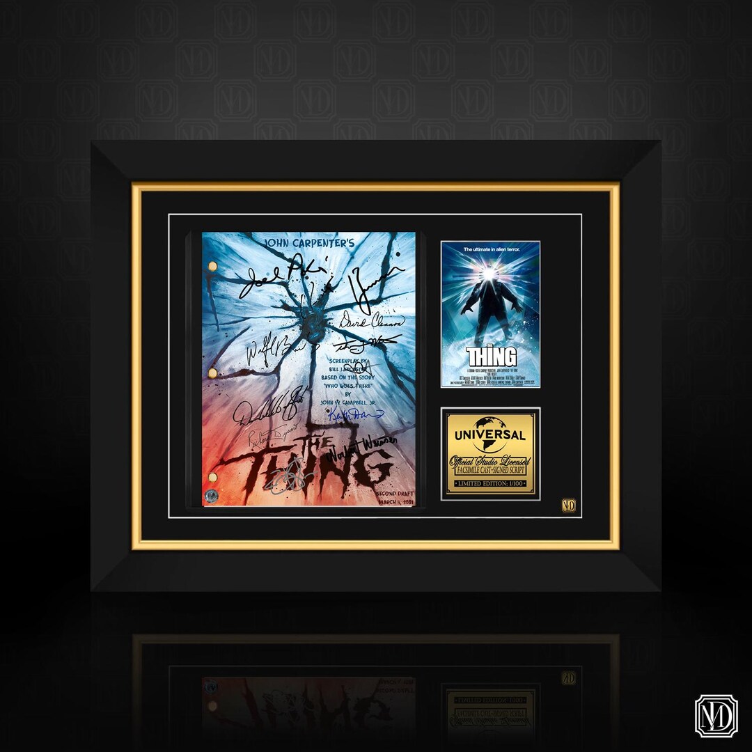 The Thing Script Limited Signature Edition Custom Frame - Etsy