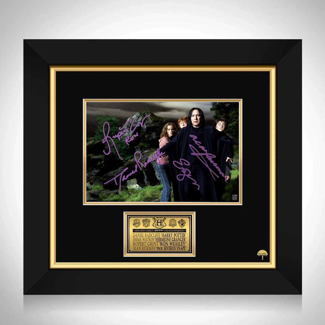 Harry Potter Trio and Snape Photo Limited Signature Edition Custom ...
