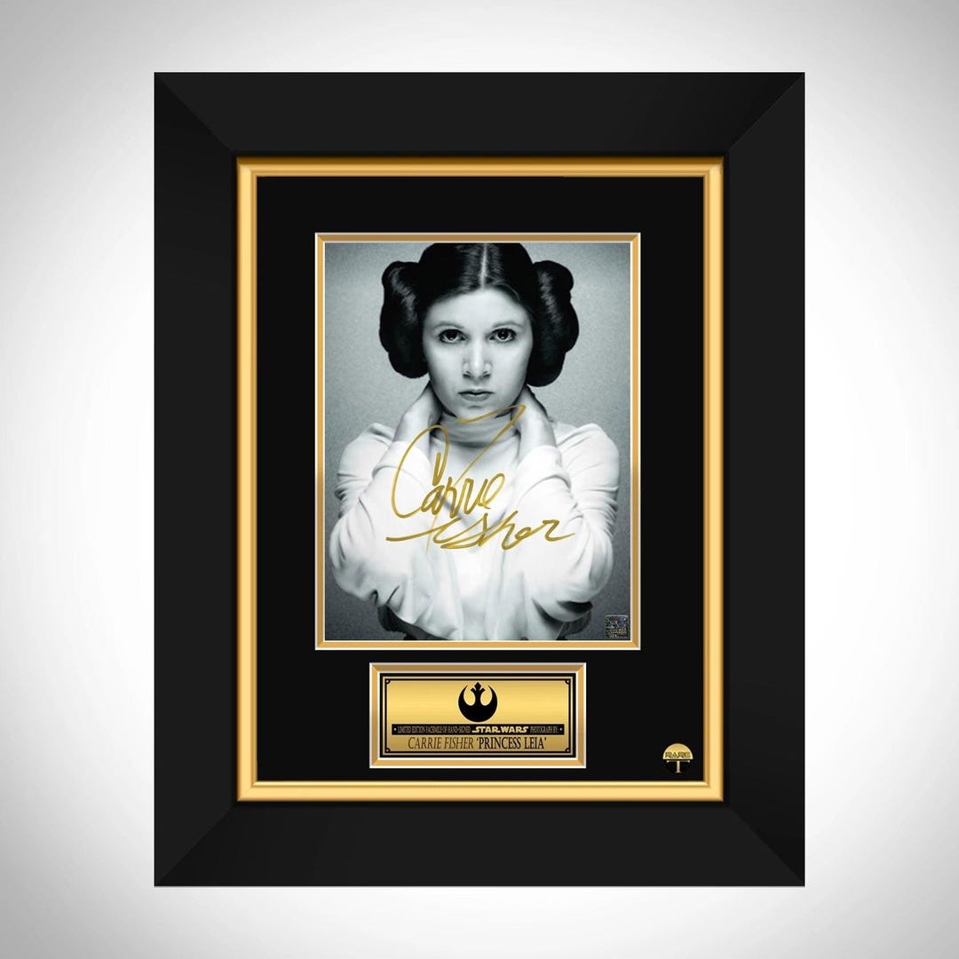 Star Wars Princess Leia Black & White Icon Photo Limited Signature ...