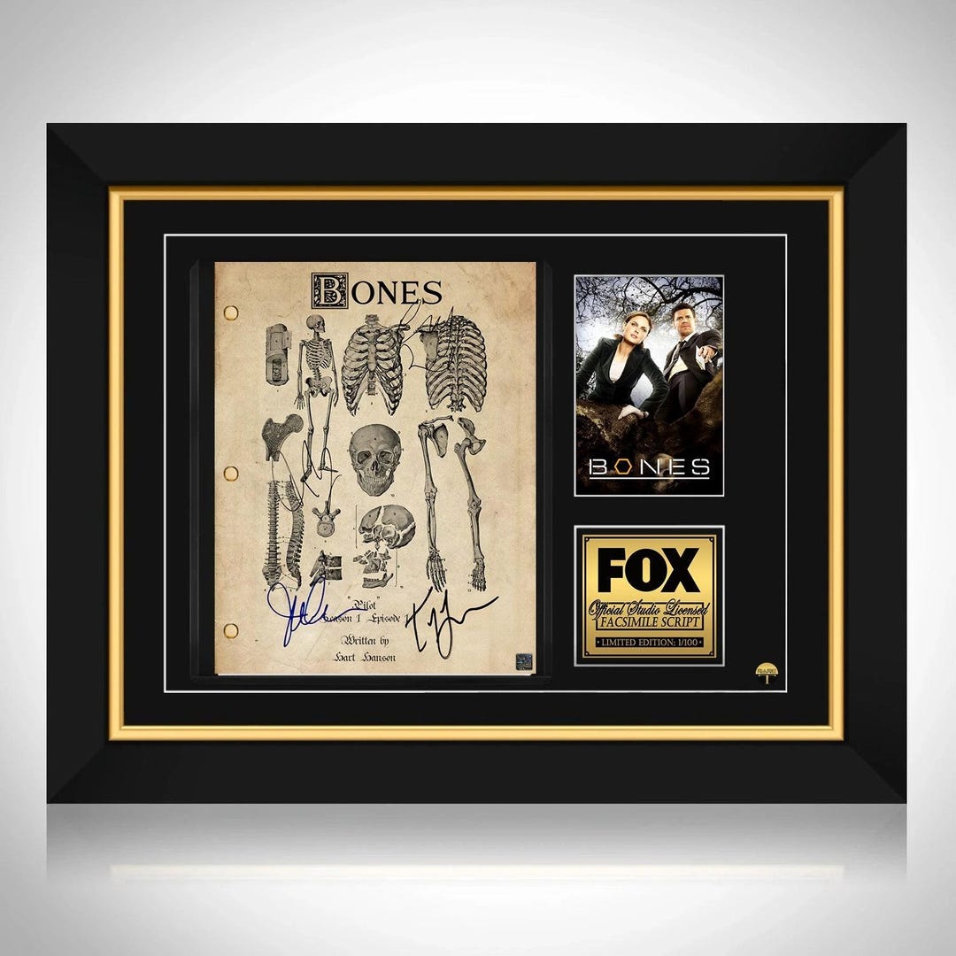 Bones Script Limited Signature Edition Custom Frame - Etsy