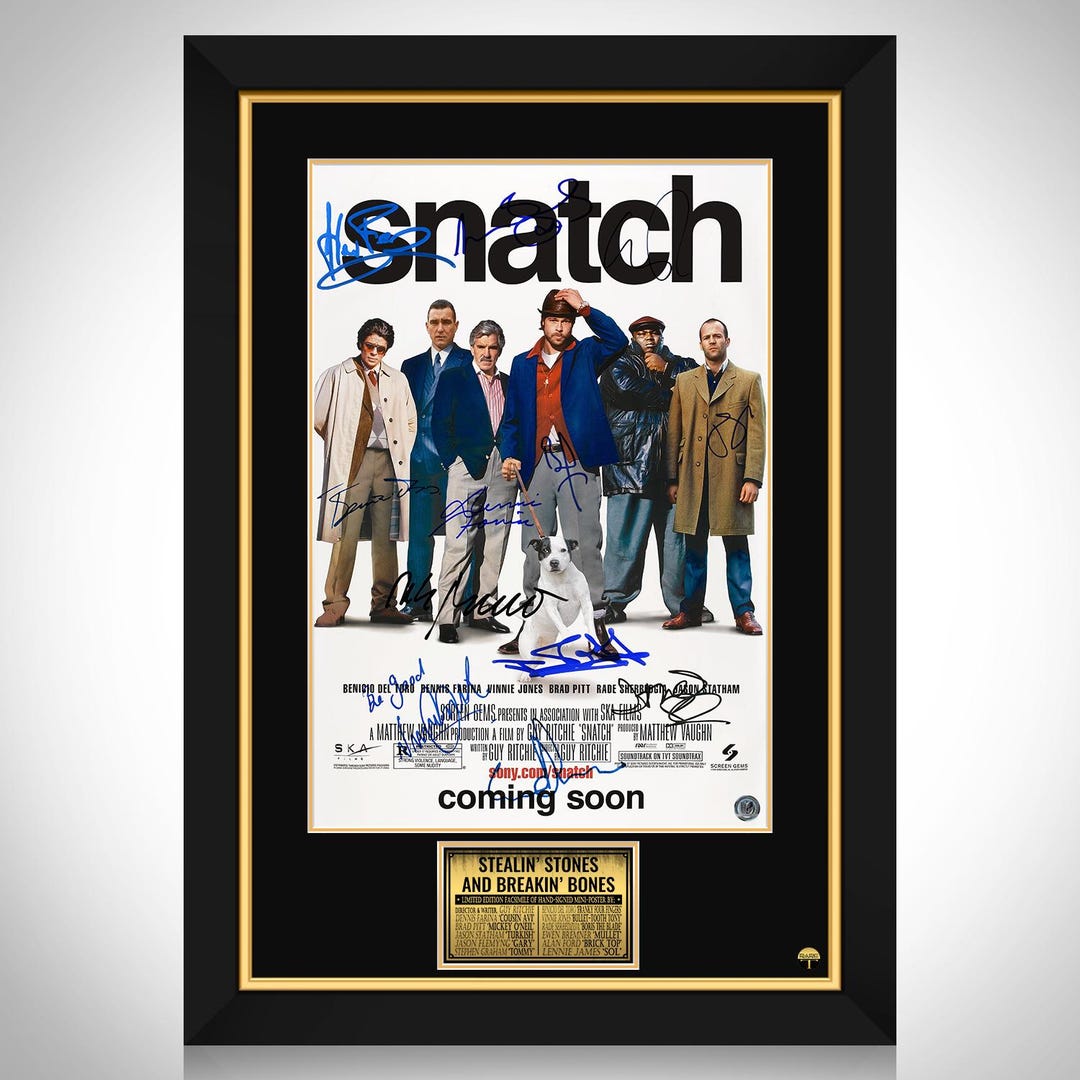 Snatch Mini Poster Limited Signature Edition Custom Frame - Etsy