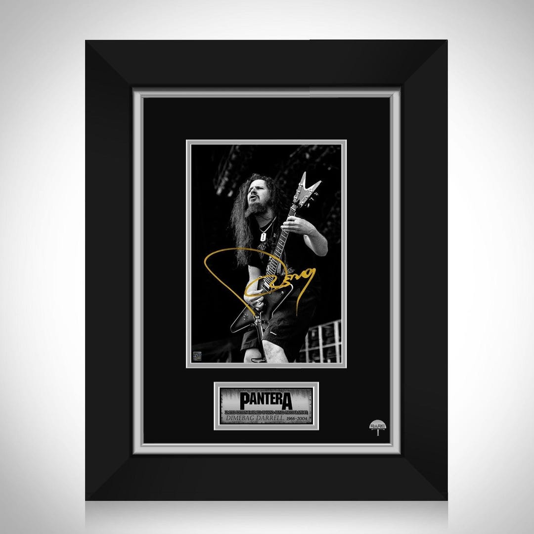 Pantera Dimebag Darrell Memorial Photo Limited Signature Edition Custom ...