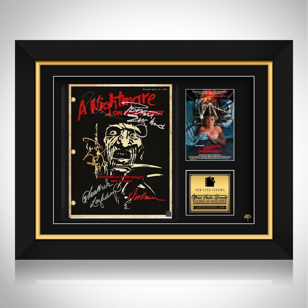 A Nightmare on Elm Street 1984 Script Limited Signature Edition Custom ...