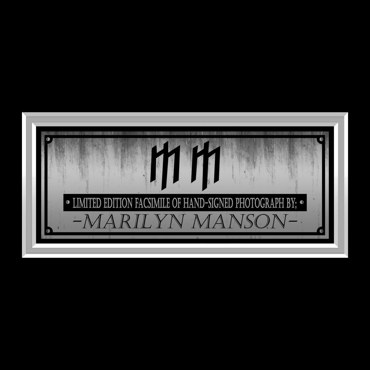 Marilyn Manson Photo Limited Signature Edition Custom Frame - Etsy