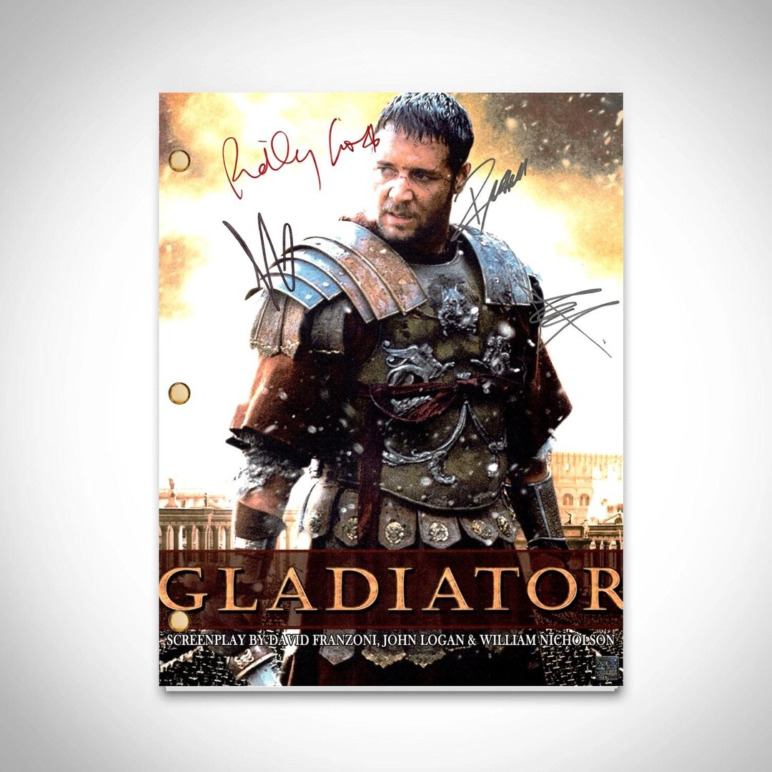 Gladiator (2000) Script Limited Signature Edition - Etsy