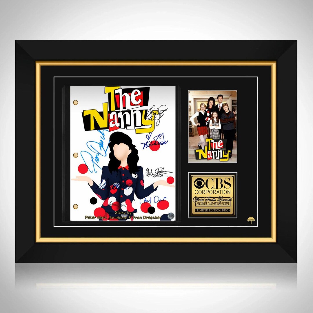 The Nanny Script Limited Signature Edition Custom Frame - Etsy