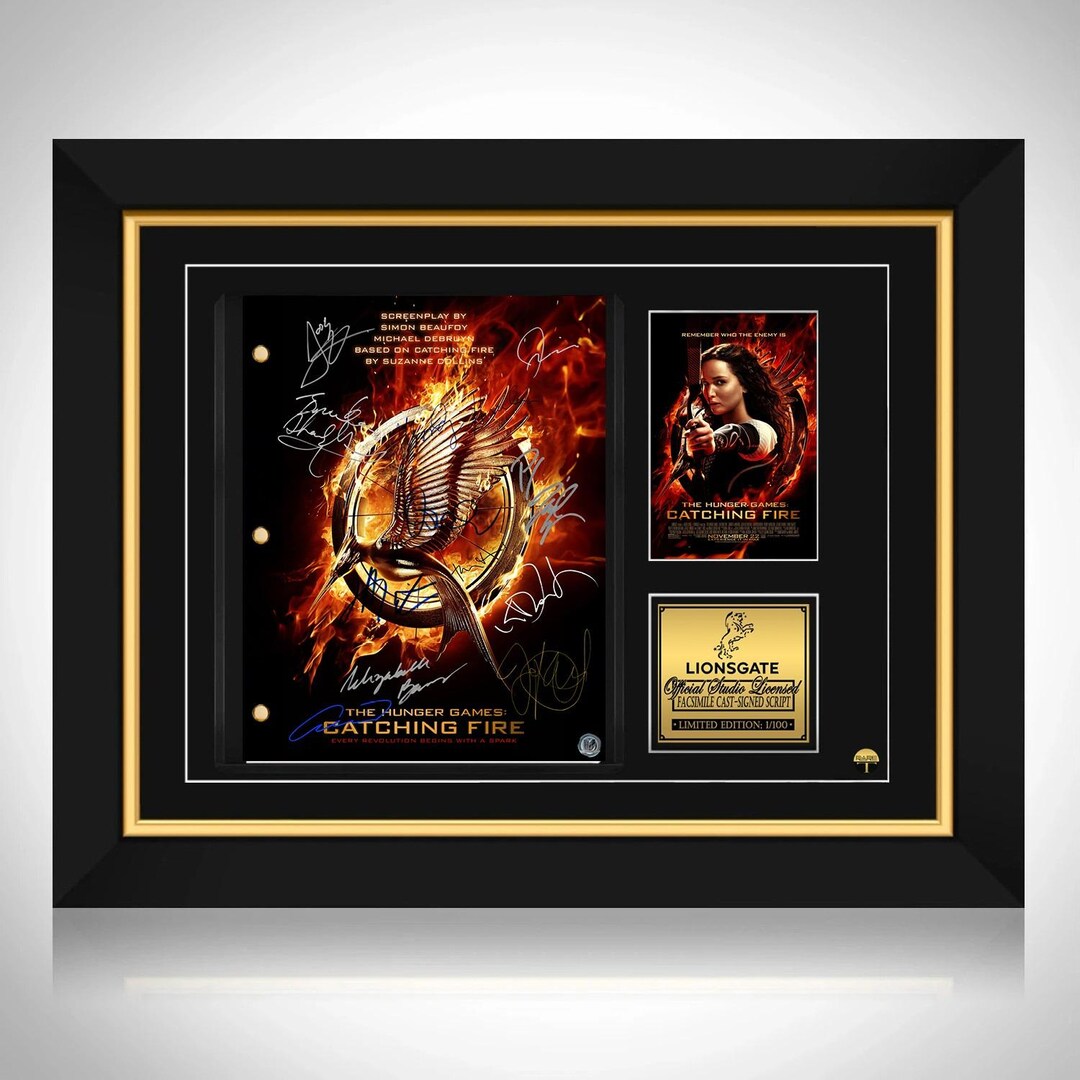 The Hunger Games Catching Fire Script Limited Signature Edition Custom ...