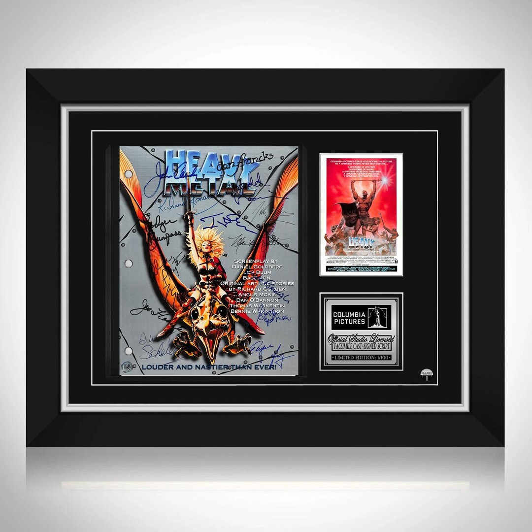 Heavy Metal Script Limited Signature Edition Custom Frame - Etsy