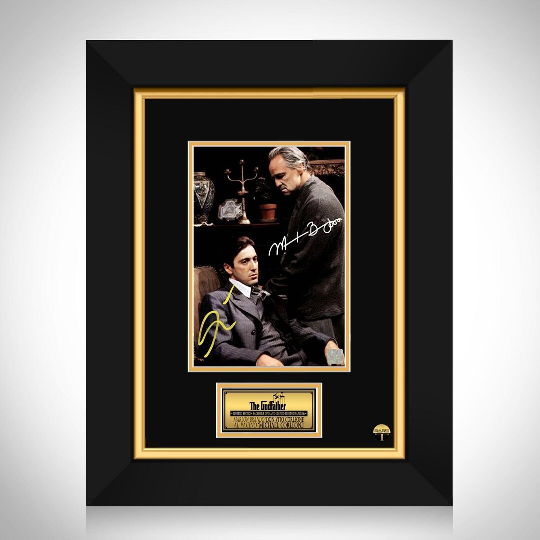 The Godfather Marlon Brando & Al Pacino Photo Limited Signature Edition ...