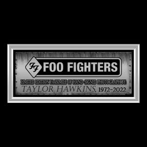 Foo Fighters Taylor Hawkins Photo Limited Signature Edition Custom ...