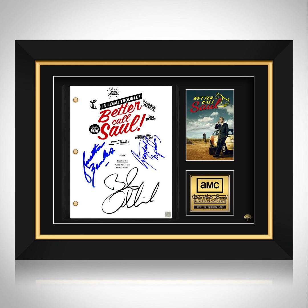 Better Call Saul Limited Signature Edition Script Custom Frame - Etsy