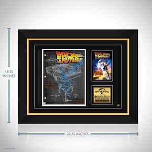 Back to the Future Script Limited Signature Edition Custom Frame - Etsy