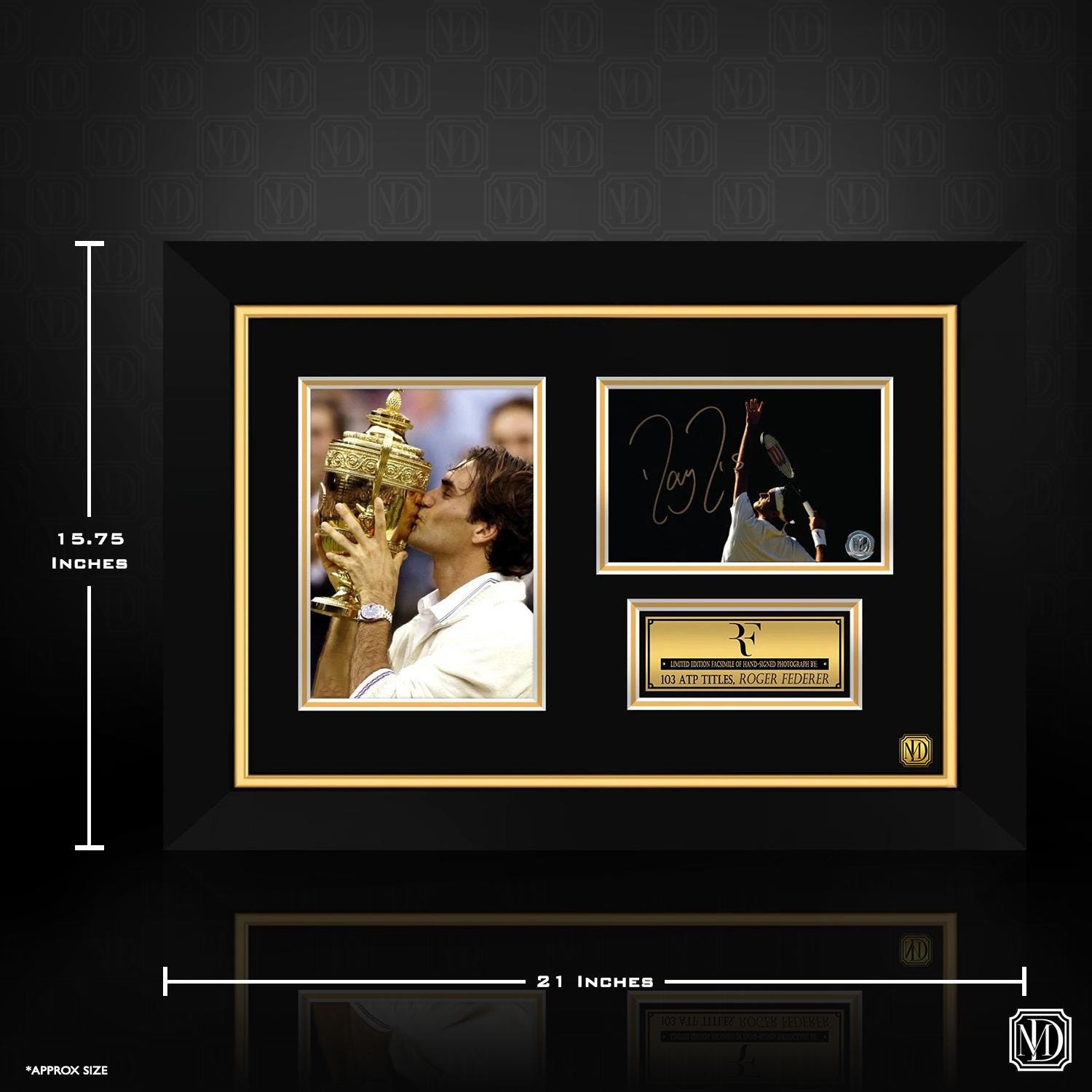 Roger Federer Champion Legend Photo Limited Signature Edition Custom ...