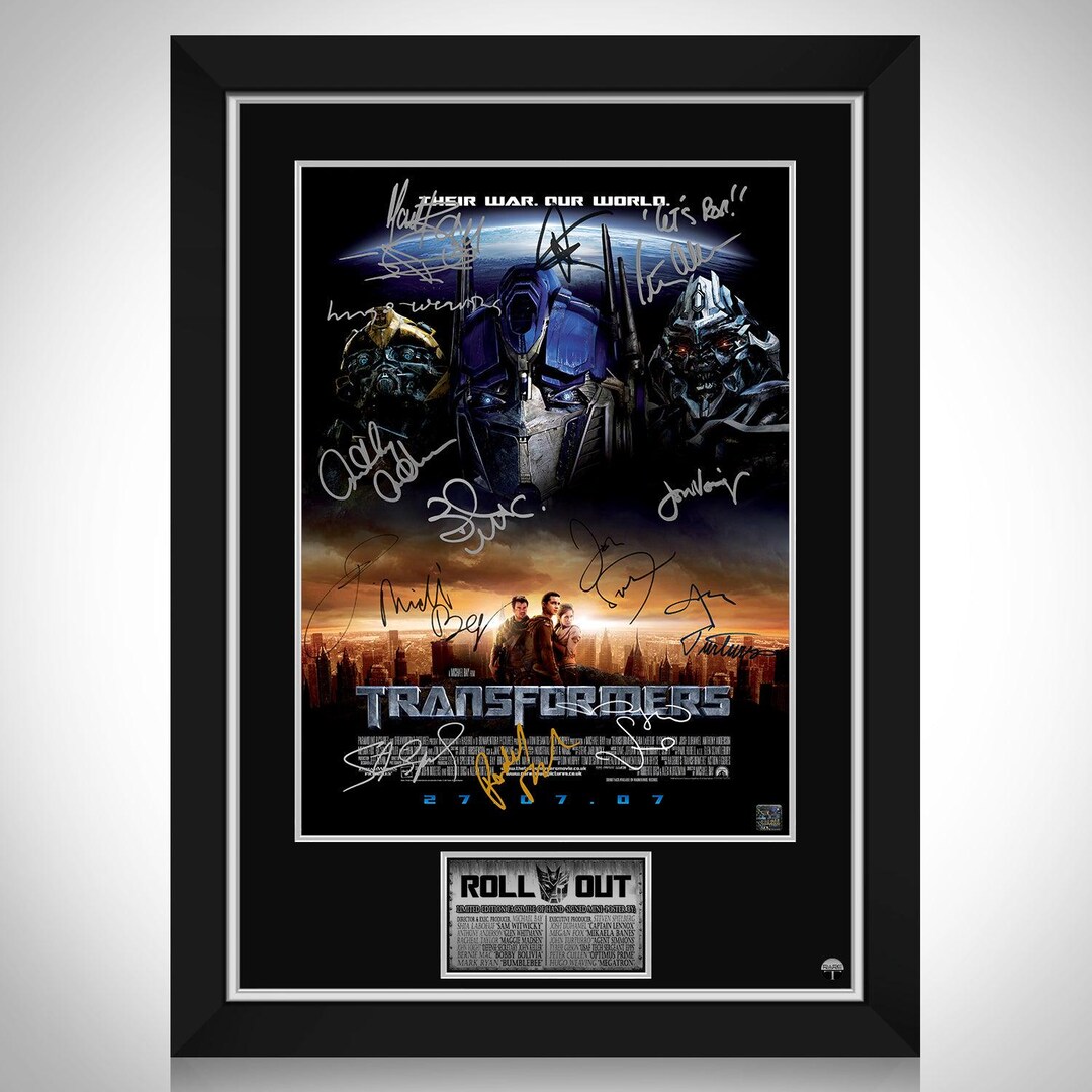 Transformers Mini Poster Limited Signature Edition Custom Frame - Etsy